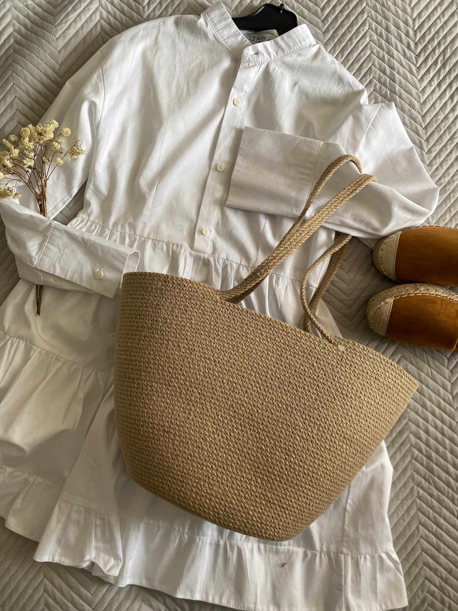 Jute Rope Bag Diy, How to Sew Rope Shopper, Pdf Instructions, Cotton ...