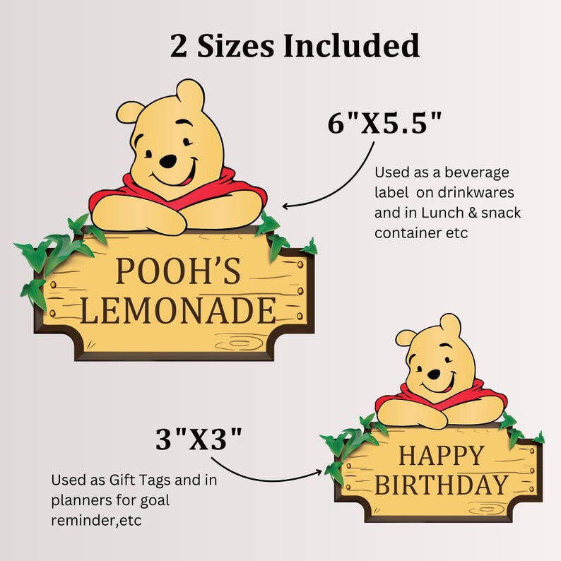Printable Winnie the Pooh Party Drink Label | Hundred Acre Wood Party ...
