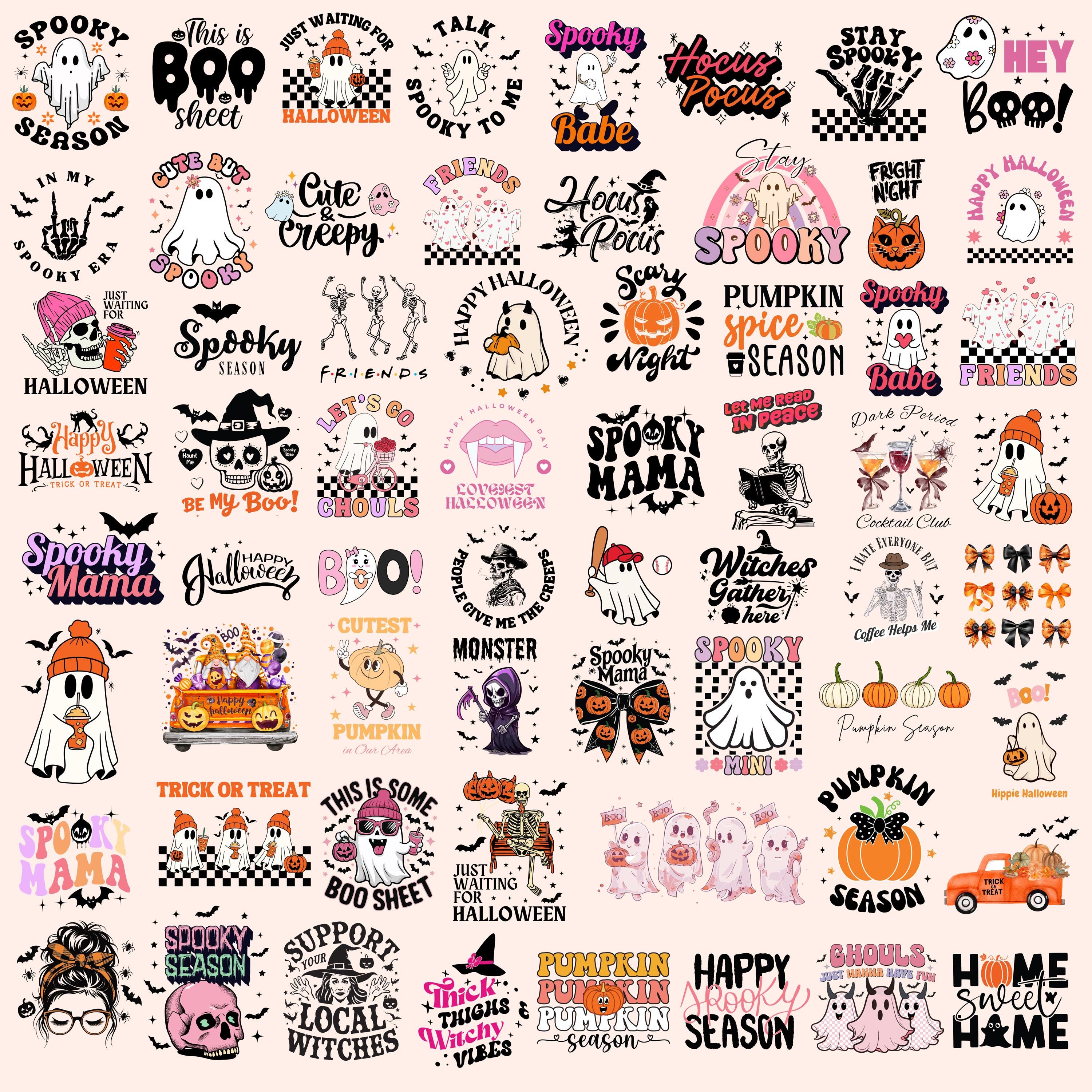 100+ Retro Halloween Bundle PNG | Halloween Png | Spooky Season Png ...
