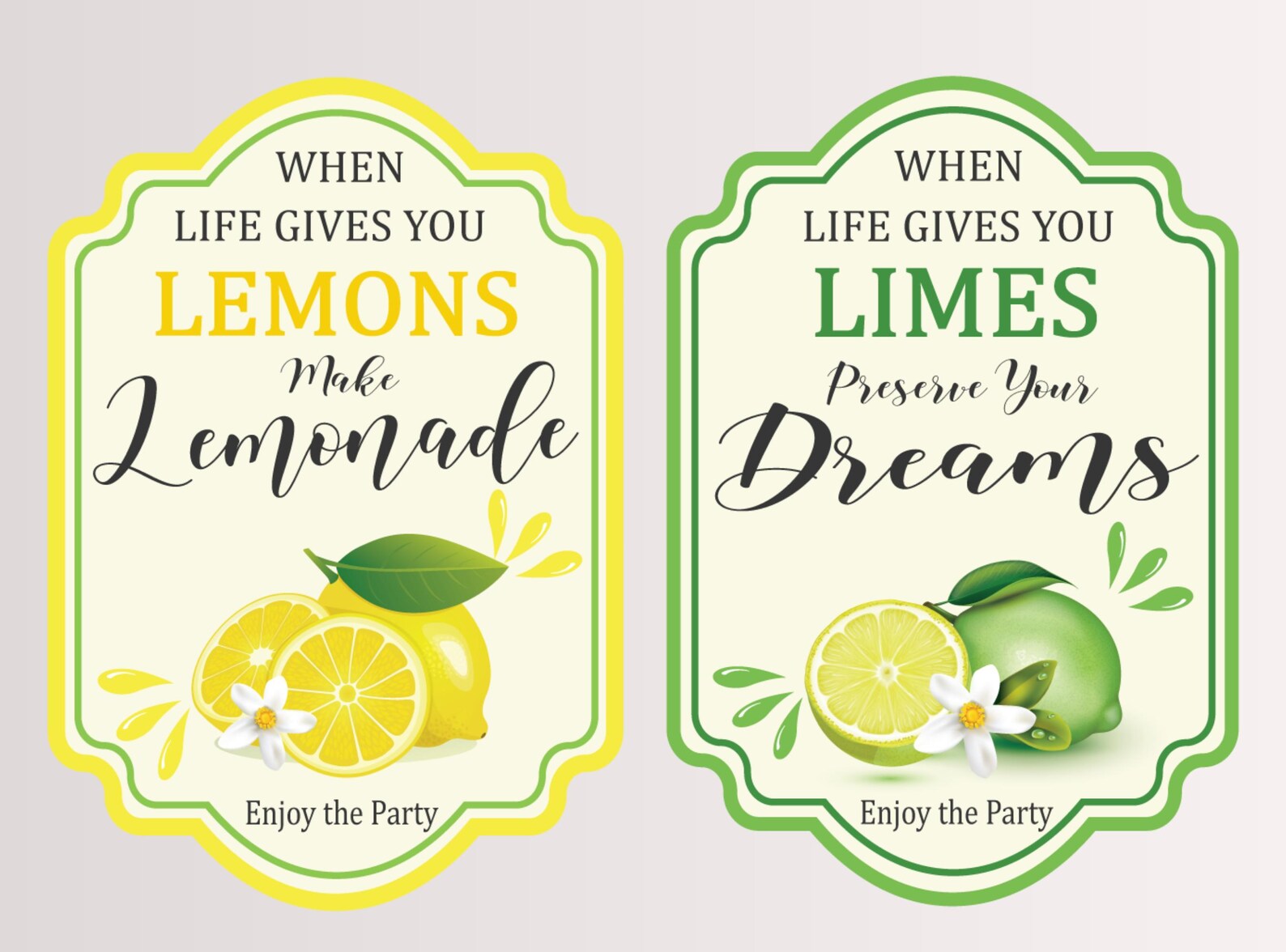Lemonade Label | Margarita Png | When Life Gives You Lemons | Retro ...