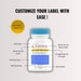 Editable Prescription Label Template | Pill Bottle Label | RX Label ...