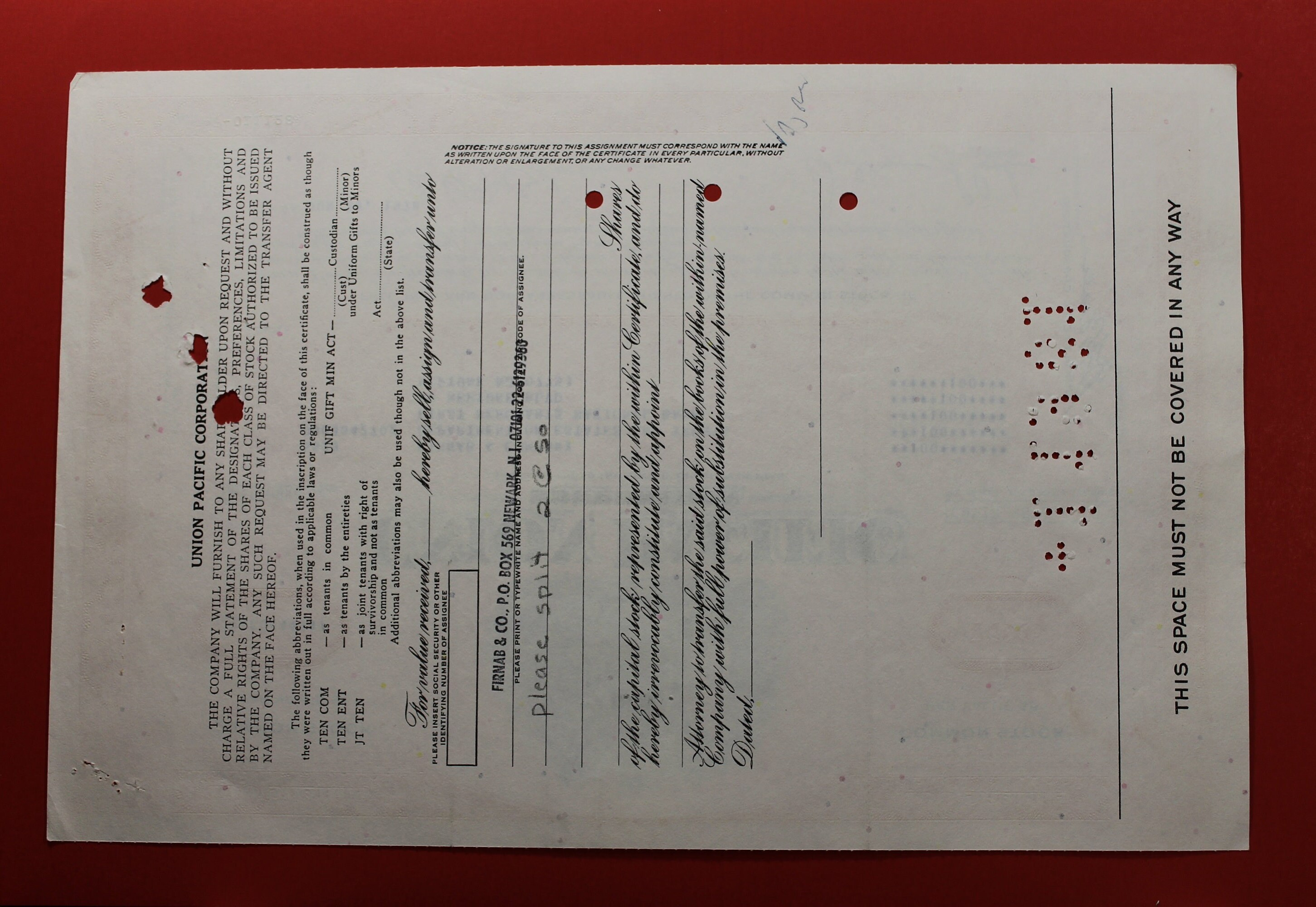 Union Pacific Railroad Stock Certificate Great Gift - Etsy