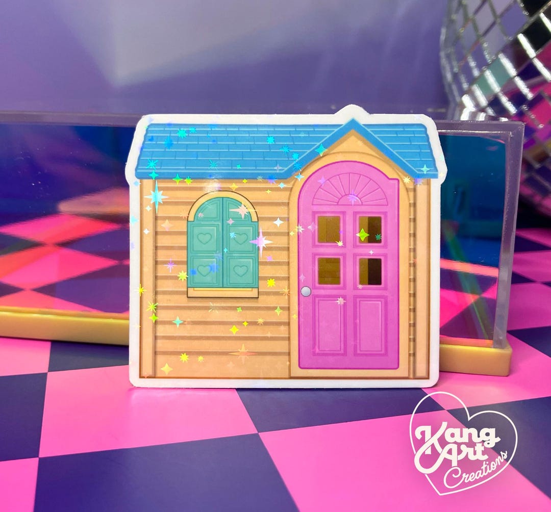 Y2K Nostalgia Playhouse Sticker, Kidcore Nostalgic Y2K Sticker, 90s Kid ...