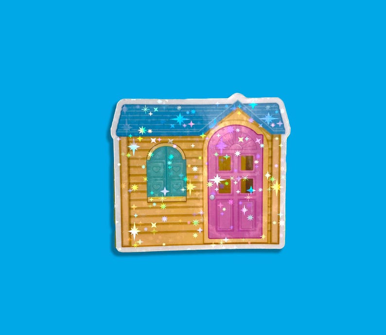 Y2K Nostalgia Playhouse Sticker, Kidcore Nostalgic Y2K Sticker, 90s Kid ...
