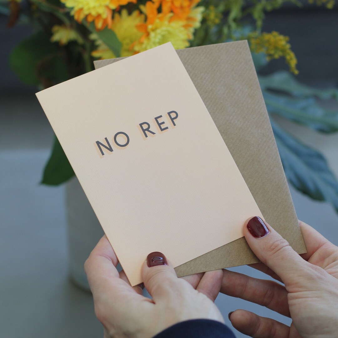 No Rep Greetings Card - Funny Gym Birthday Card - Competitive Strong ...
