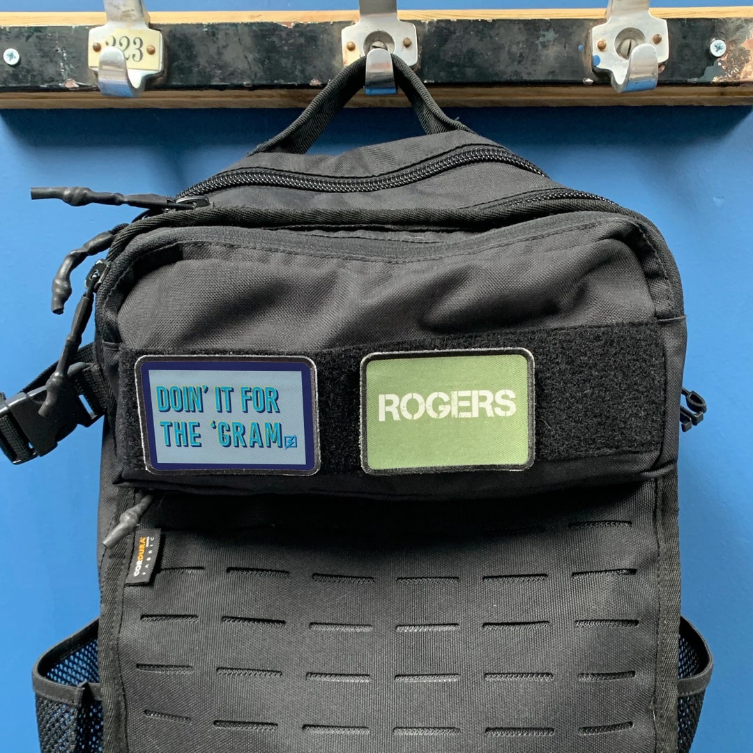 Gym Bag Weighted Vest Patch Velcro Doin' It for the Gram Instagram Funny Functional Fitness Gift ...