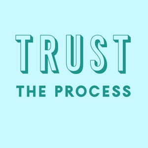 Trust the Process Gym Print Motivational Art Gift Fitness, Positivity ...