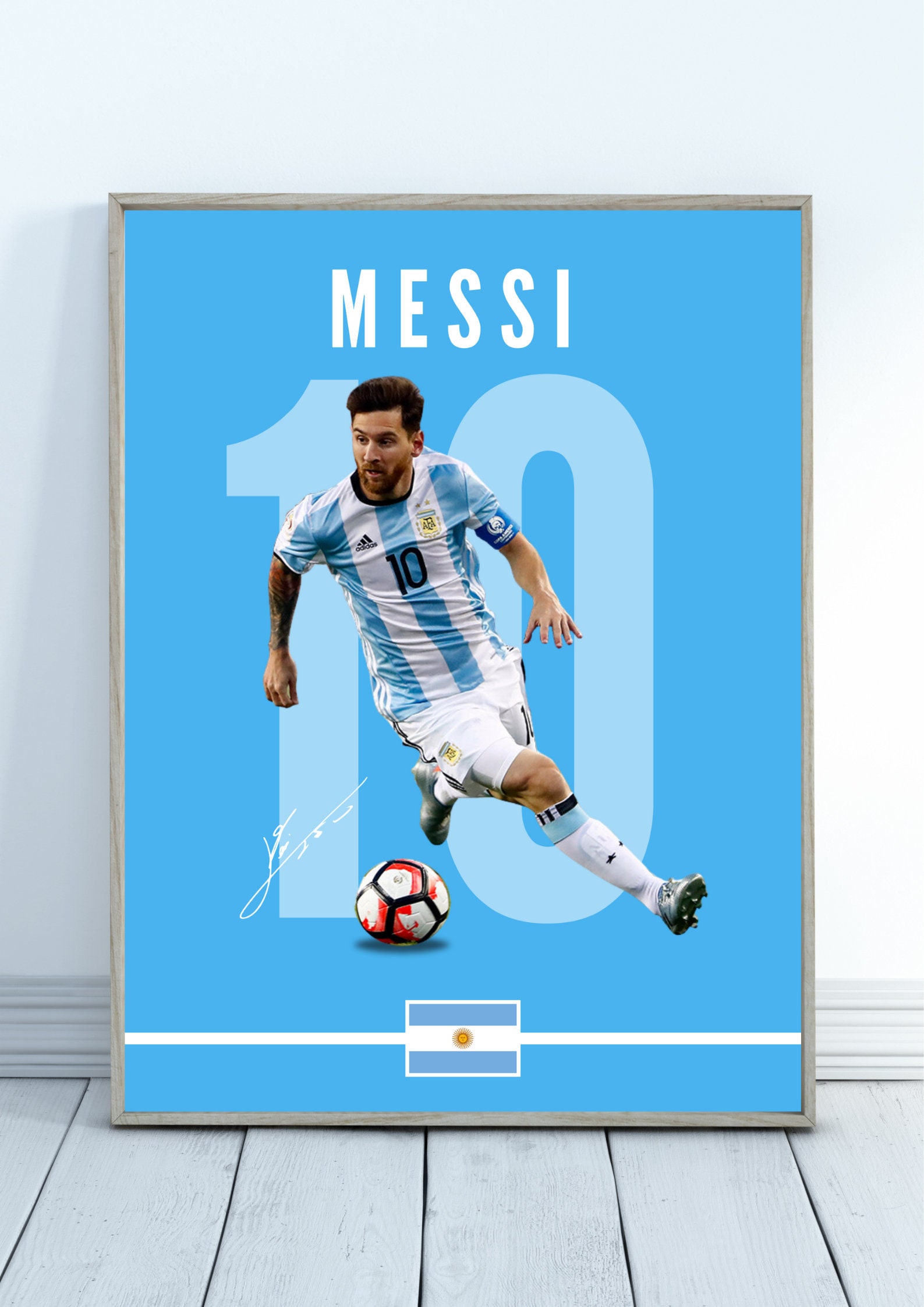 Lionel Messi Printable Argentina World Cup Poster Messi Wall Art ...