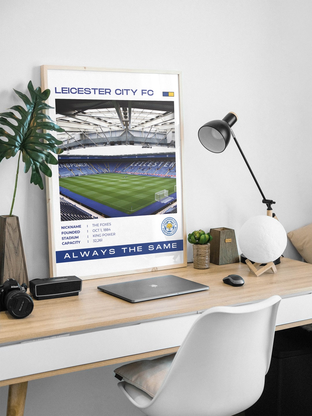 Leicester City Stadium Poster, Printable Leicester City Poster, King ...