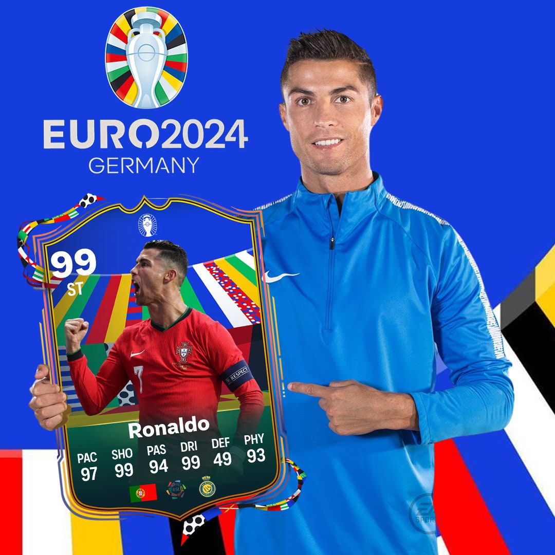 Cristiano Ronaldo EA FC 24, carte Euro 2024, lot de 2 cartes, carte ...