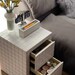 Tile Effect Nightstand Side Table Organize Table Corner Table Bookshelf ...