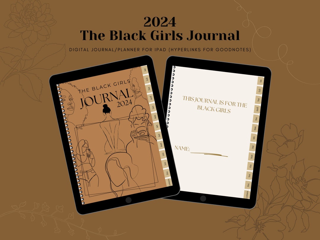 2024 the Black Girls Journal DIGITAL Planner, Goodnotes/notable ...
