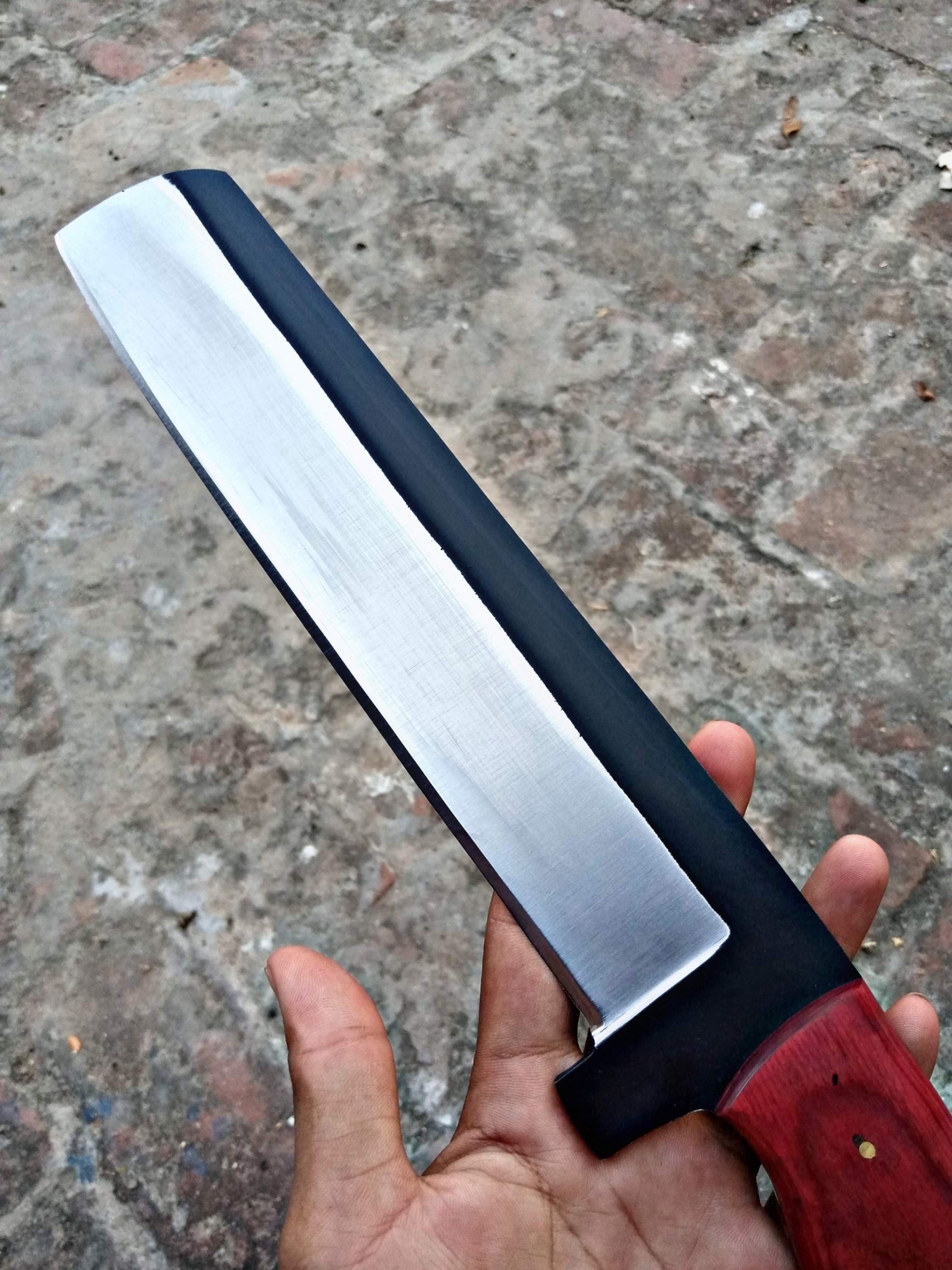 15 Big Machete Knife, Butcher Knife, 440C Strong Steel Handforged Knife ...