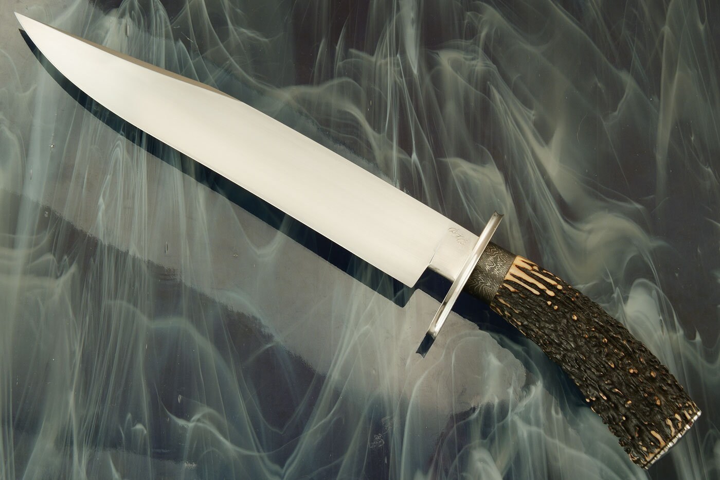 Handforged 5160 Steel Bowie Knife Deer Antler Handle Bowie Rambo Bowie ...