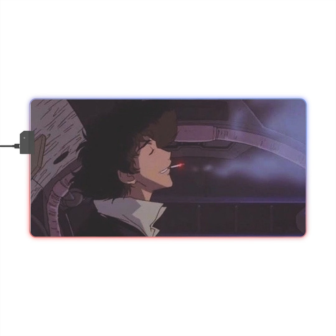 Cowboy Bebop Desk Mat goodbye Space Cowboy Spike Swordfish Black Gaming ...