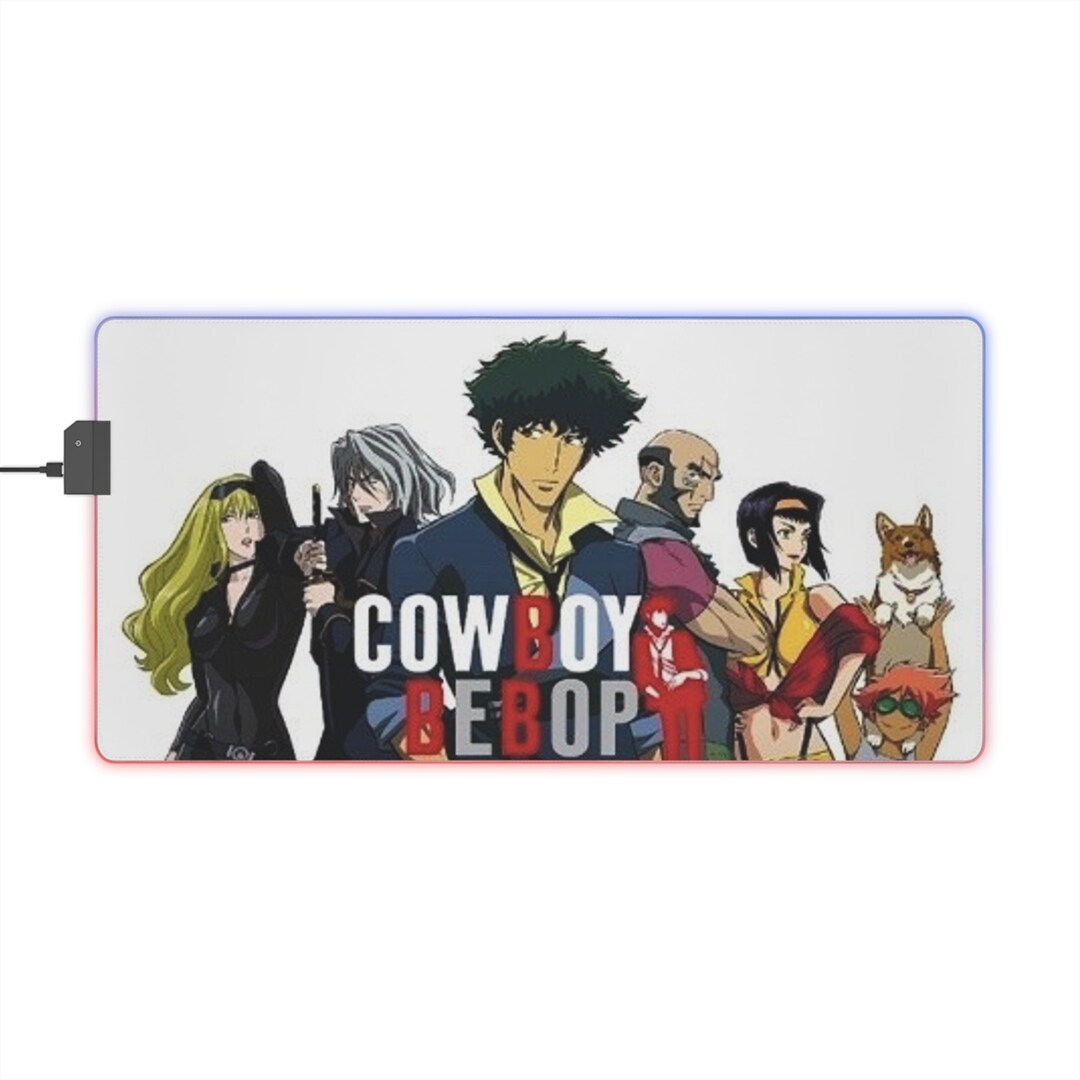 Anime Cowboy Bebop Desk Mat goodbye Space Cowboy Spike Swordfish Black ...