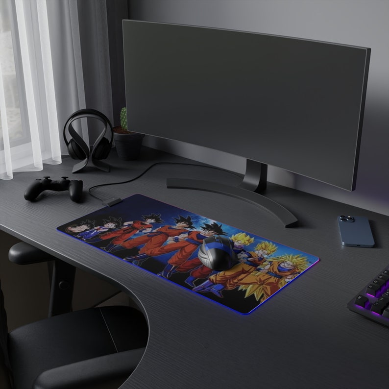 Anime Dragon Ball Z Goku Desk Mat Goku on Nimbus Cloud Animated Series ...