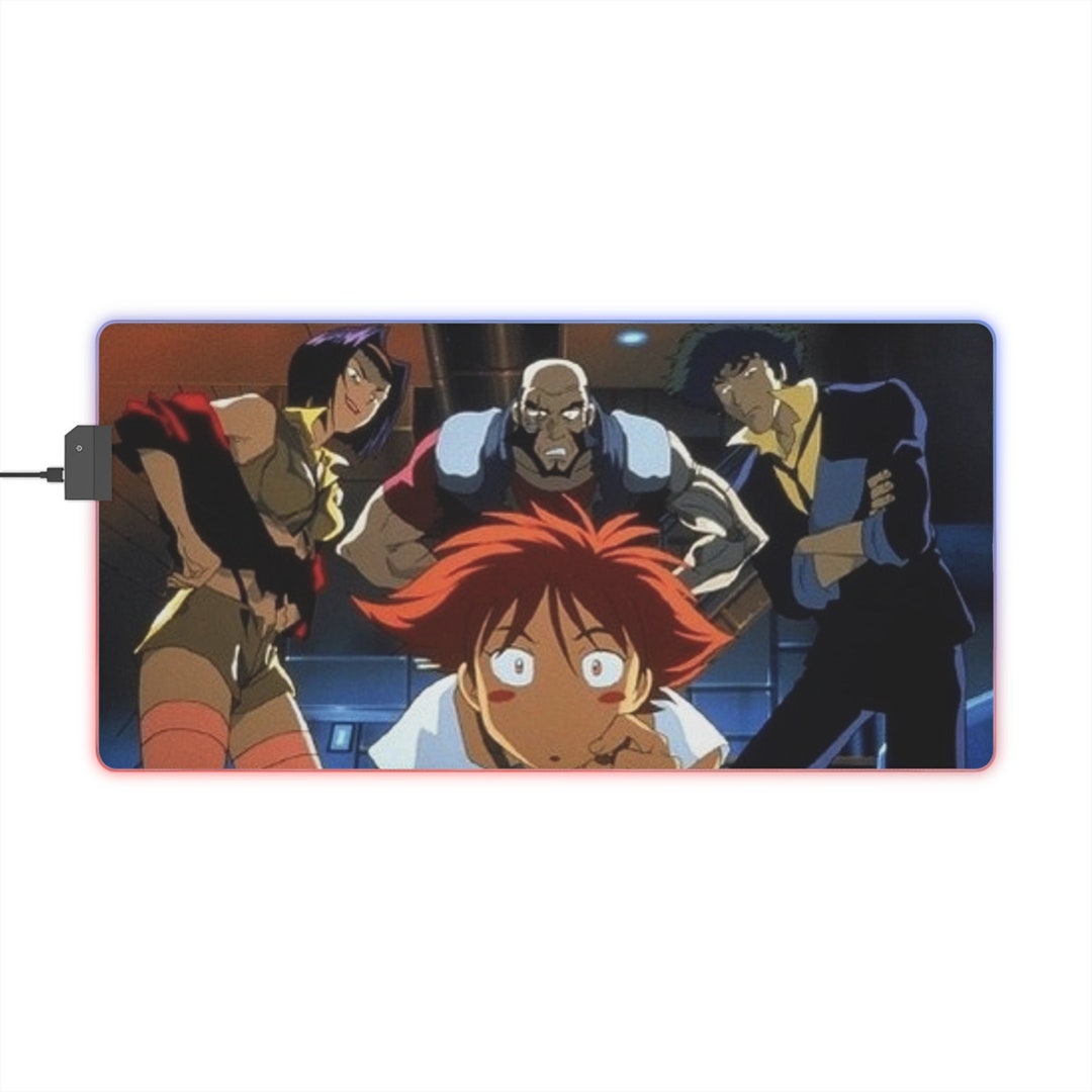Anime Cowboy Bebop Desk Mat goodbye Space Cowboy Spike Swordfish Black ...
