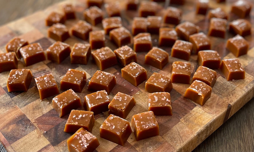 Fresh Hawaiian Sea Salt Caramels: Pink Diamond Gourmet Candy, Handmade ...