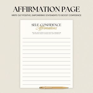Printable Self-confidence Worksheet | Confidence Journal Prompts ...