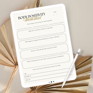 Printable Body Positivity Page | Body Image Worksheet | Body Positivity ...