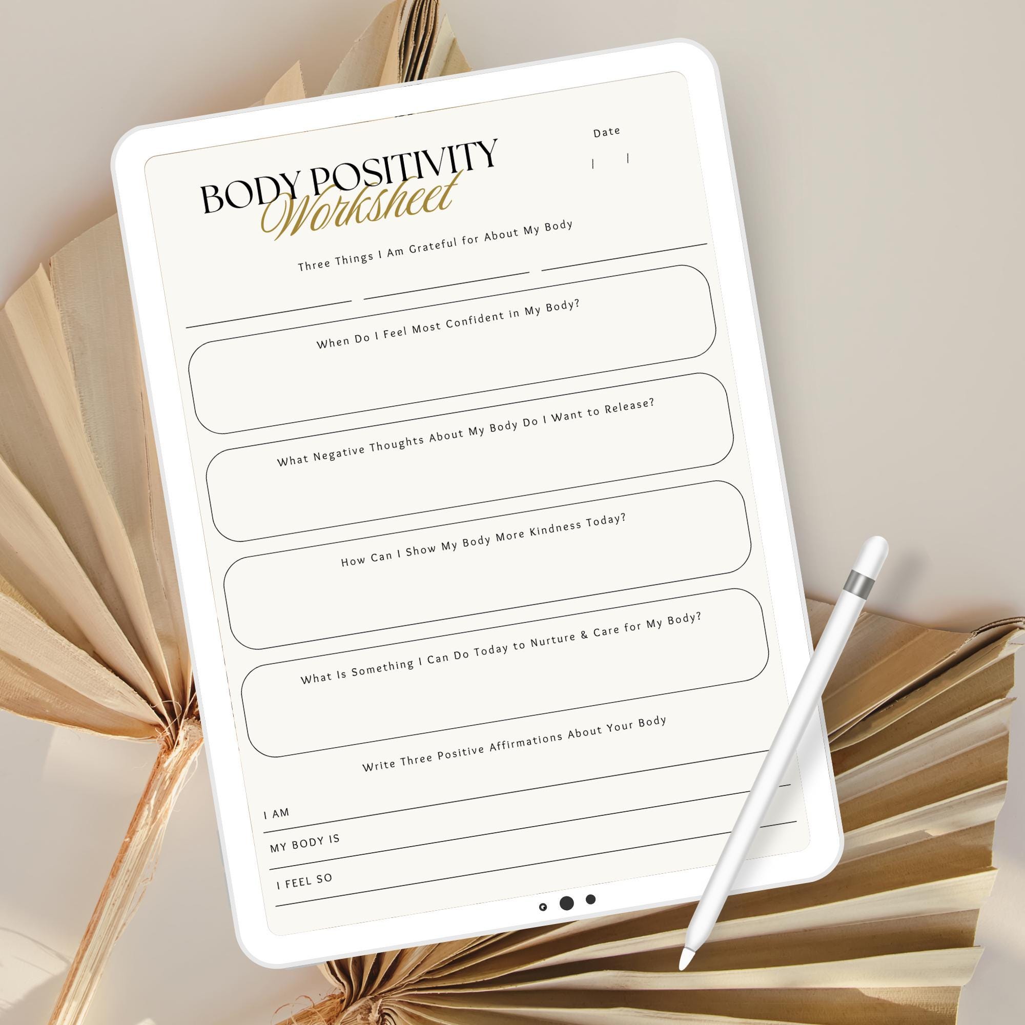 Printable Body Positivity Page | Body Image Worksheet | Body Positivity ...
