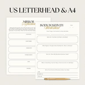 Printable Body Positivity Page | Body Image Worksheet | Body Positivity ...
