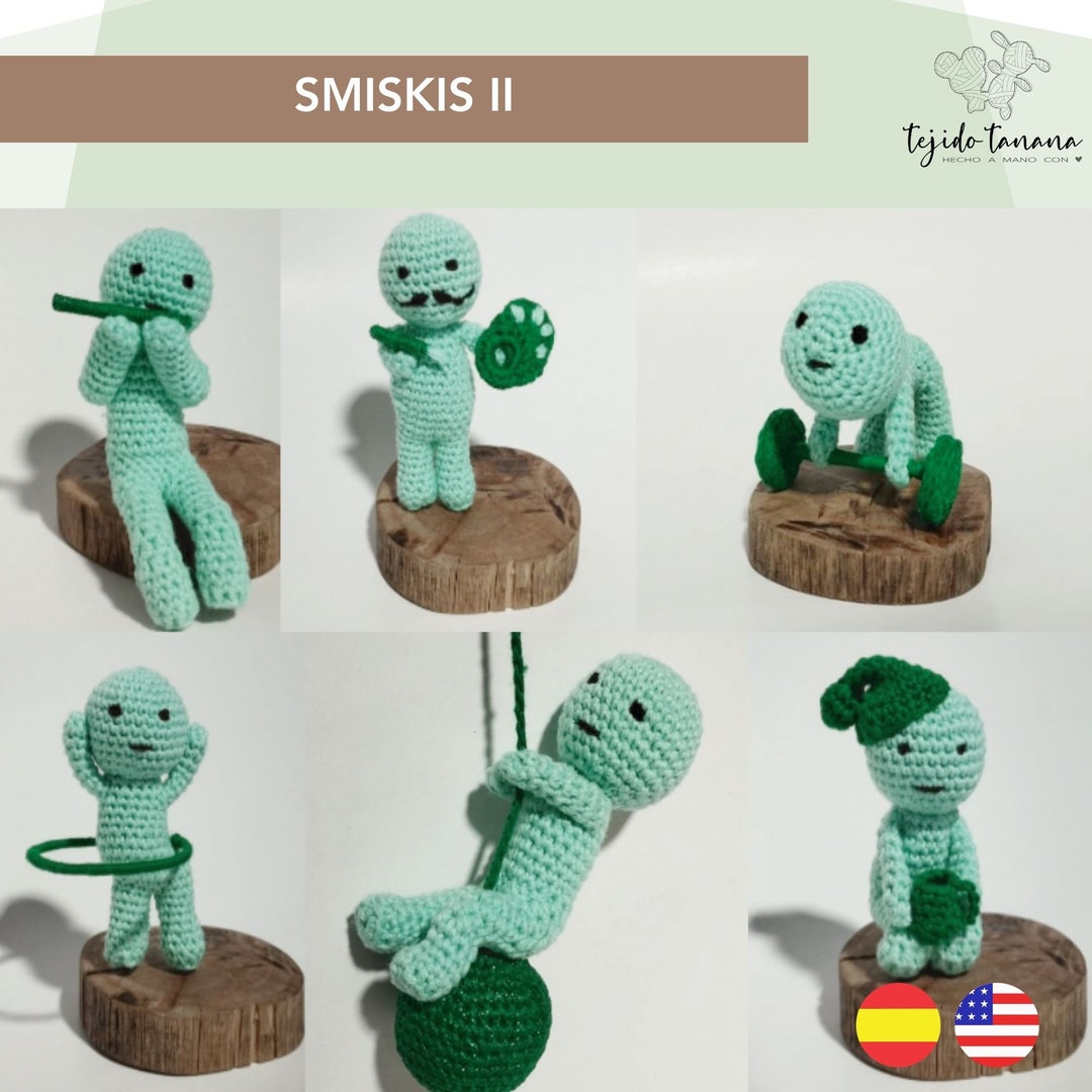 Smiskis Crochet Pattern II Smiskis Smiski Amigurumi Kawaii Crochet ...