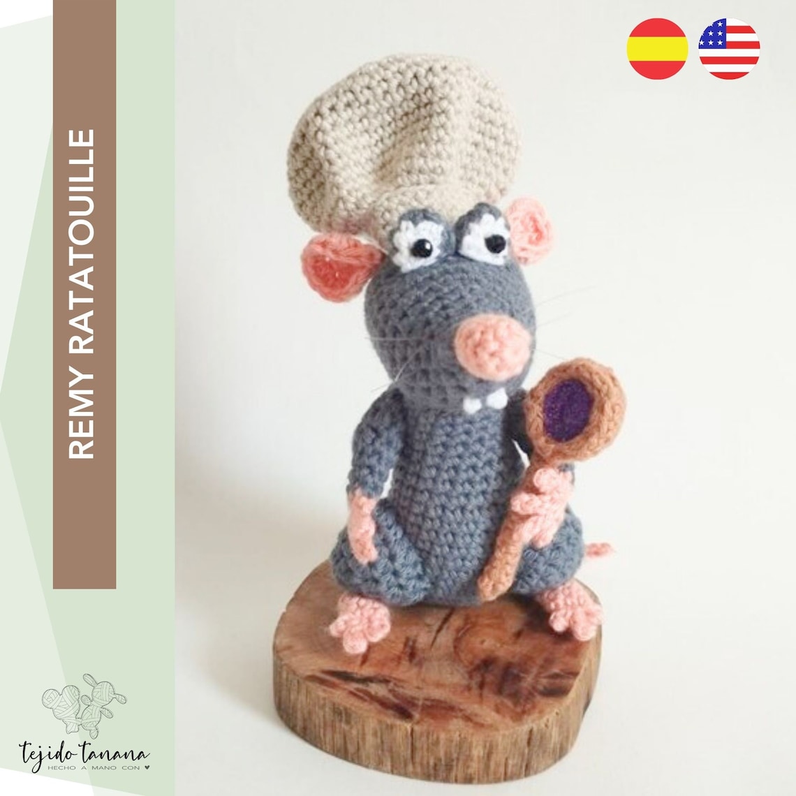 Amigurumis Remy Ratatouille Crochet Pattern I | Remy | Remy Amigurumi ...