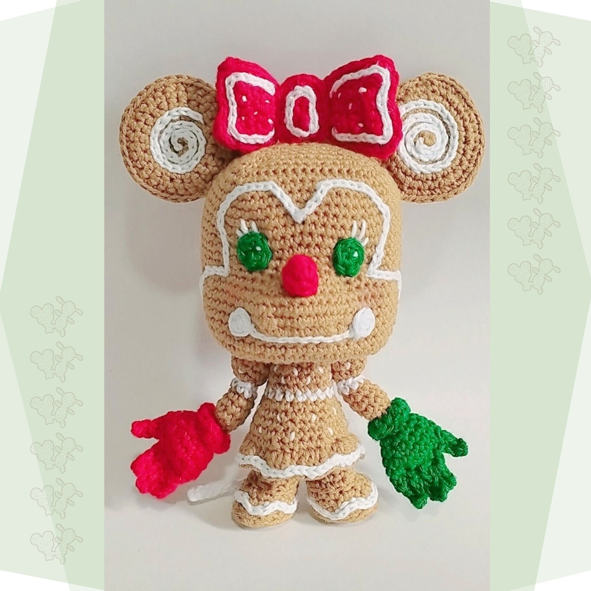 Amigurumi Pack Crochet Pattern Funko Mickeys | Gingerbread Christmas Funkos | Mickey and Minnie ...