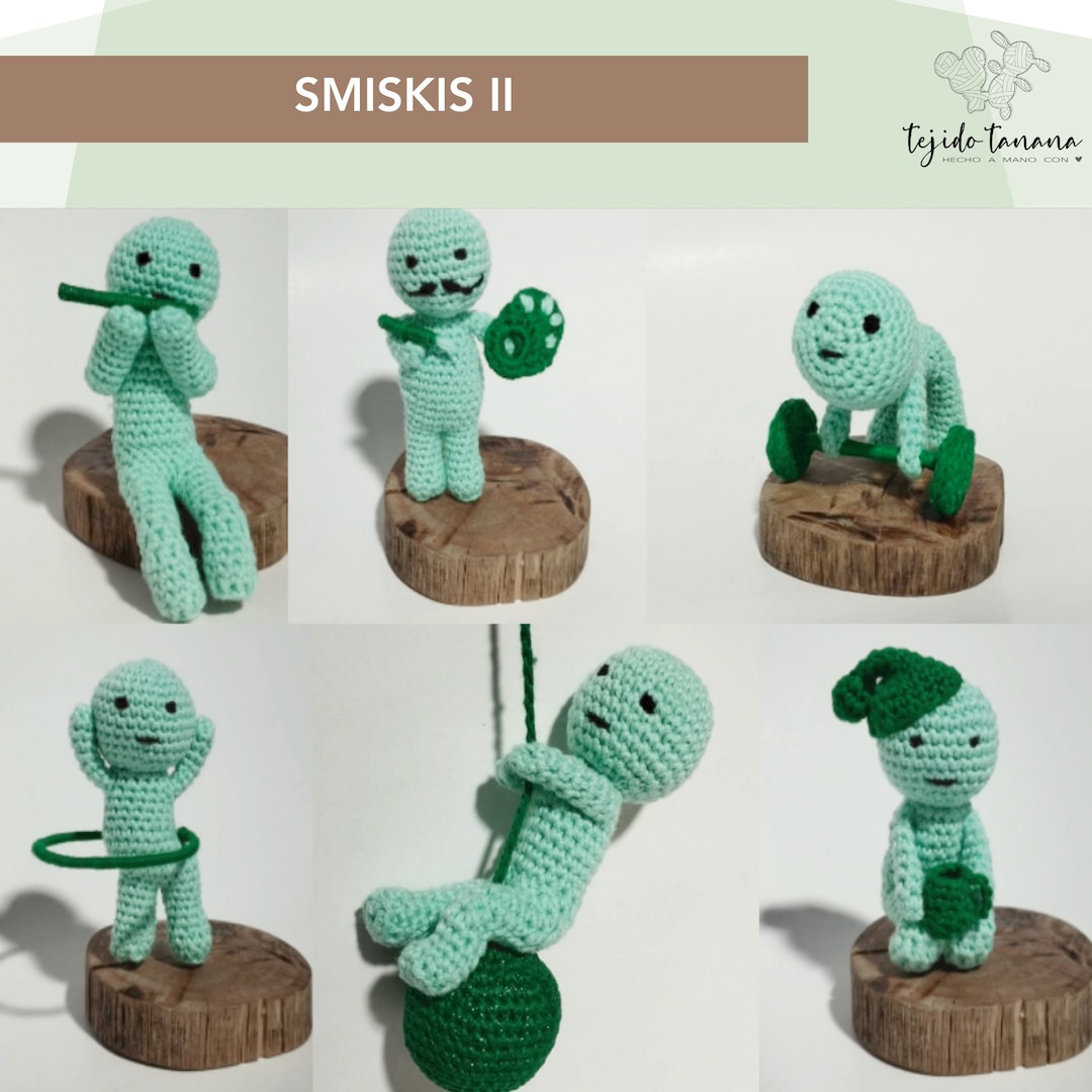 Amigurumis Smiskis Crochet Pattern II Smiskis Smiski Amigurumi Kawaii ...