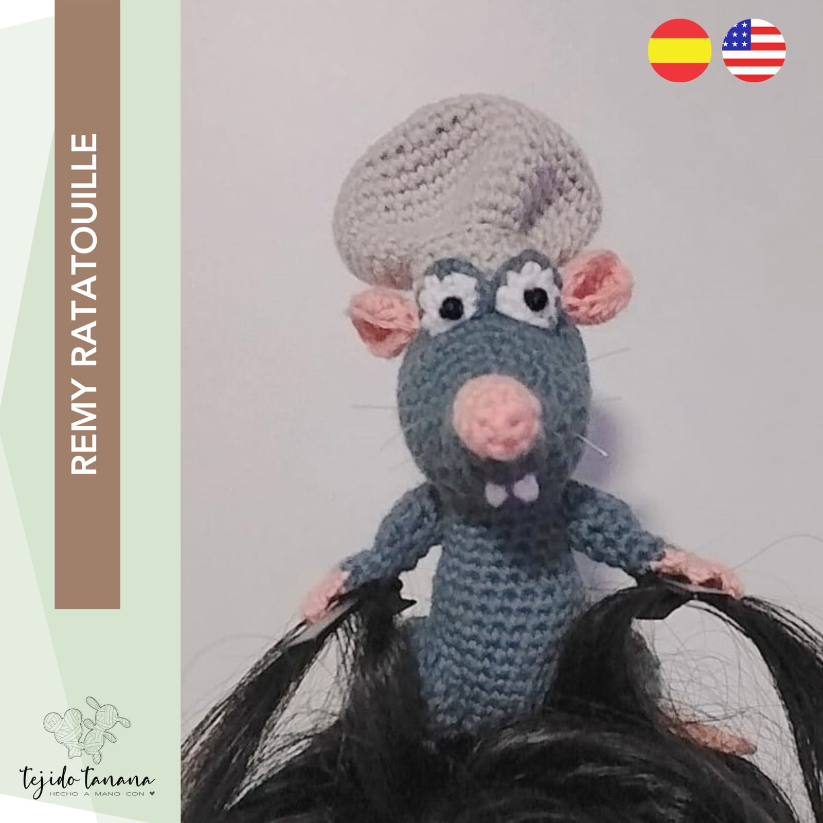 Amigurumis remy ratatouille Crochet Pattern I remy remy Amigurumi ...