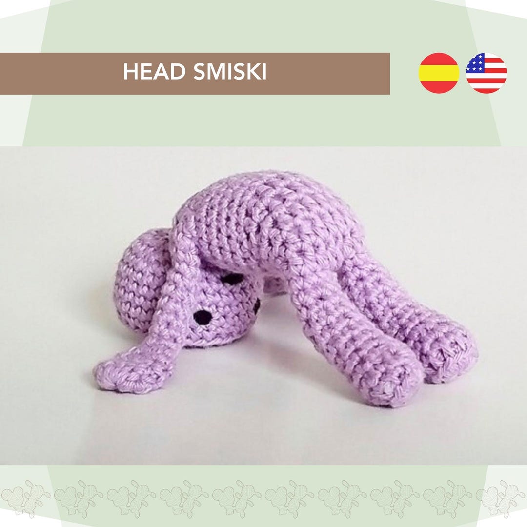 Smiskis Crochet Pattern I | Head Smiski | Kawaii Crochet Miniature | SP ...