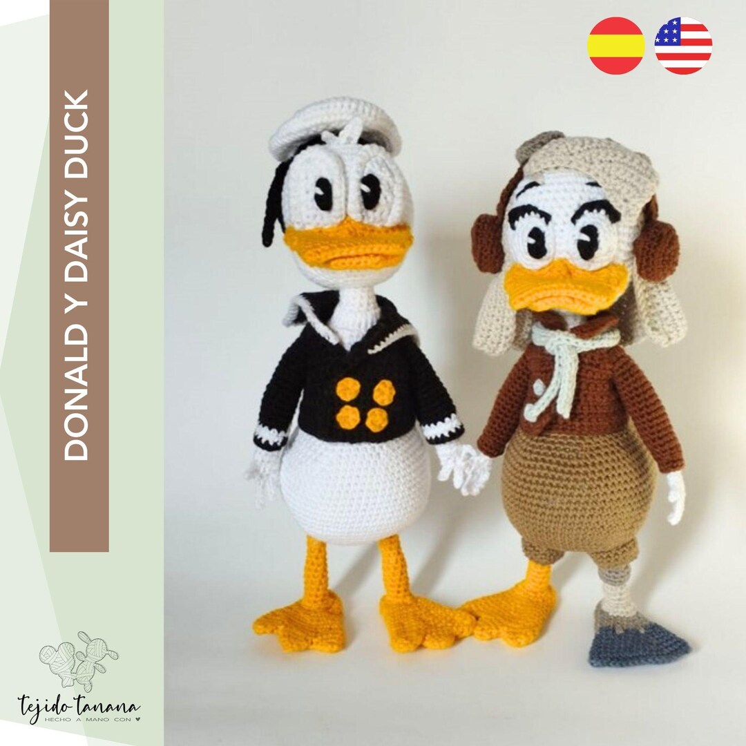 Amigurumi Donald and Daisy Duck | Crochet Pattern Donald and Daisy | SP ...