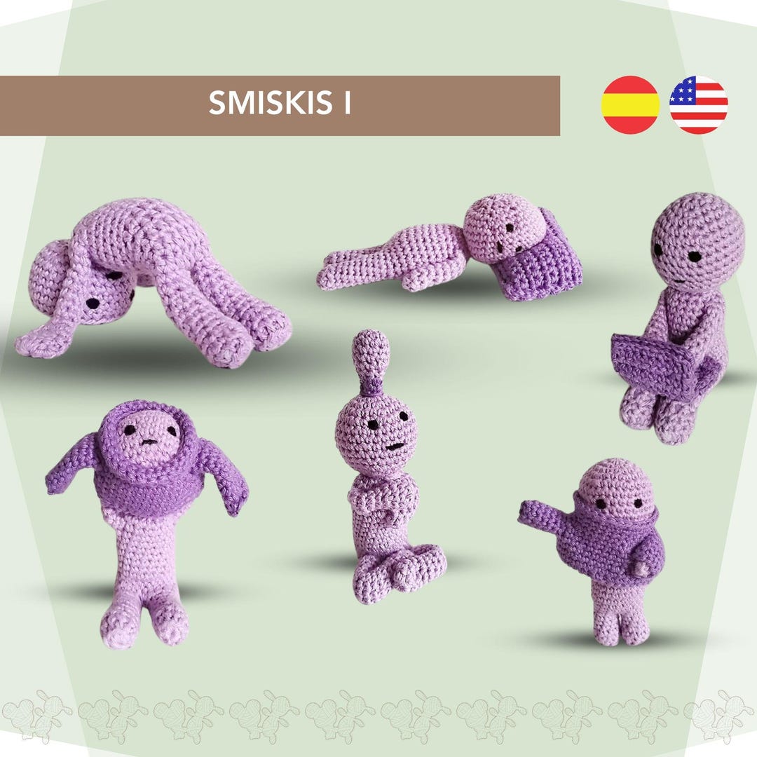 Smiskis Crochet Pattern I | Smiskis | Smiski Amigurumi | Kawaii Crochet ...