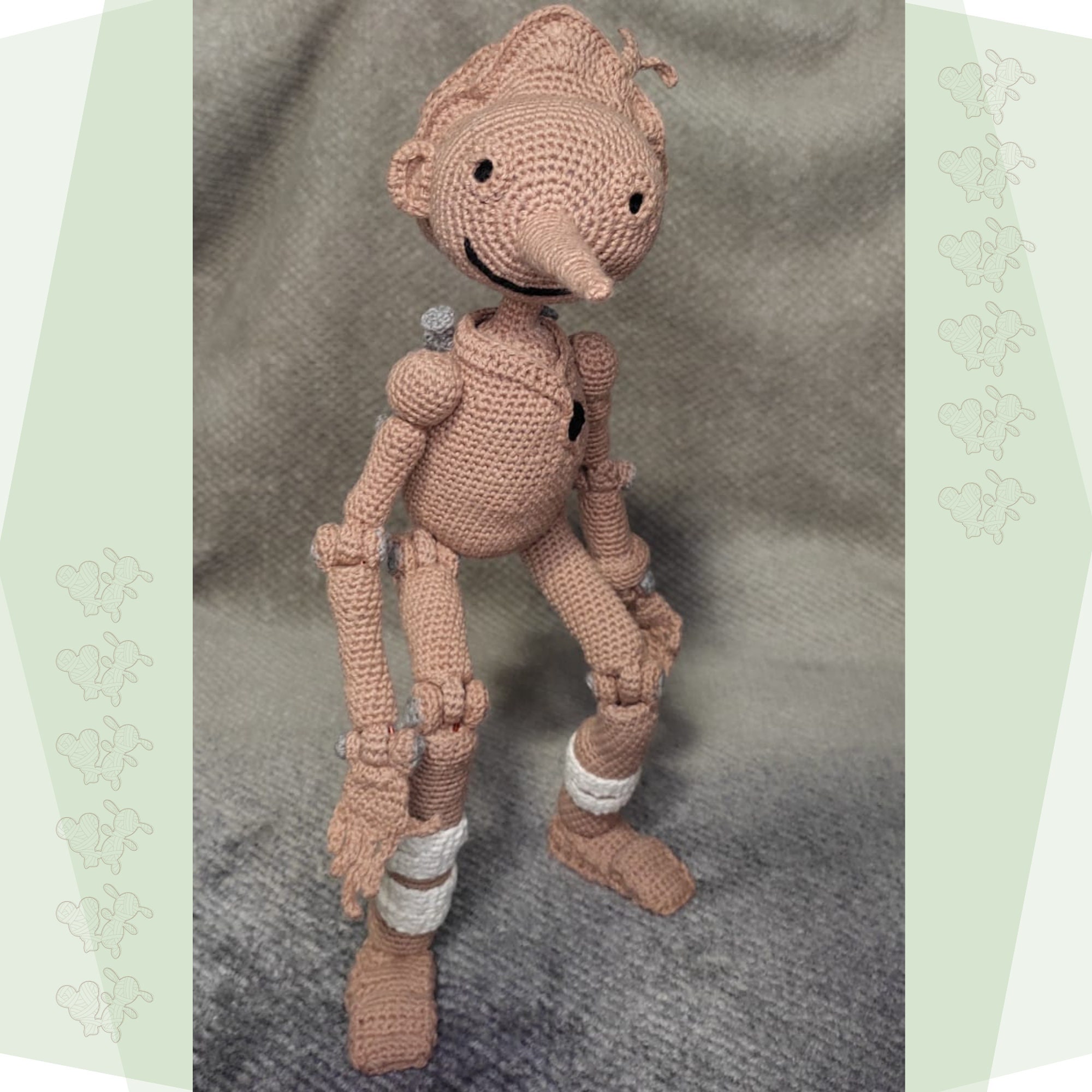 Amigurumi Pinocchio Crochet Pattern Amigurumi Pinocchio Pinocchio Doll ...