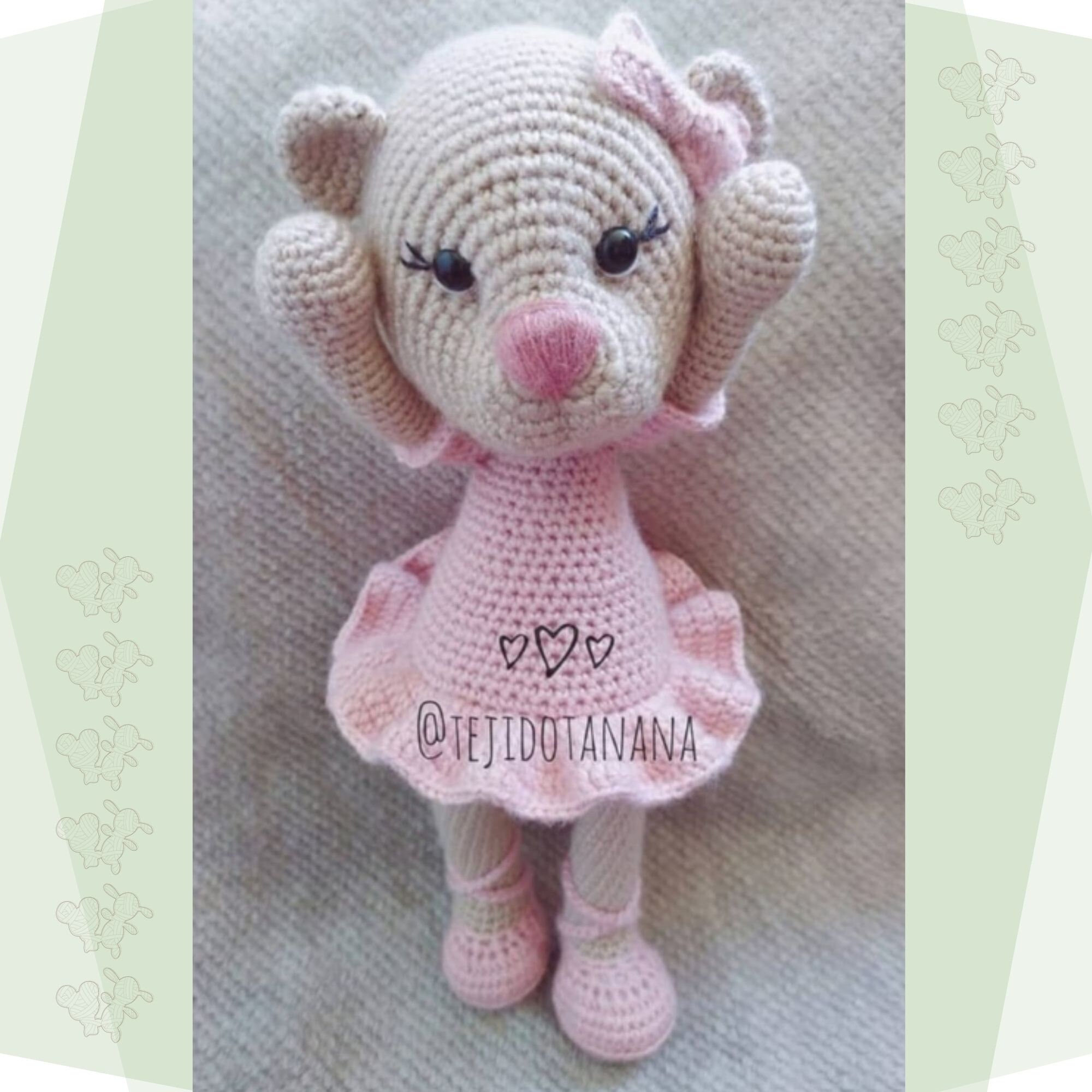 Amigurumi Crochet Amelia, the Dancing Bear Pattern | Crochet Pattern ...