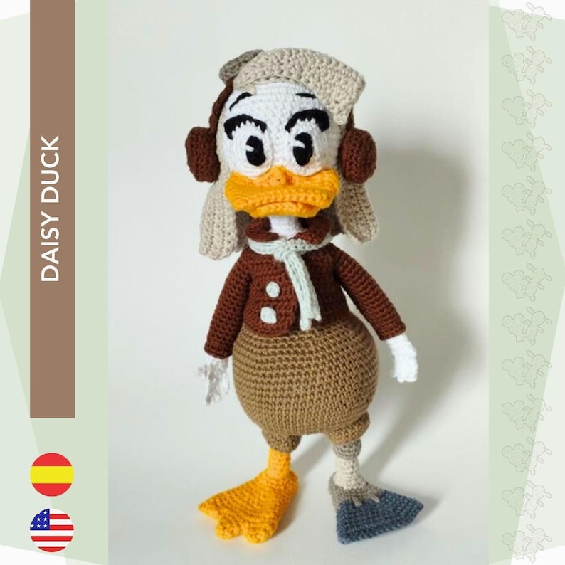 Amigurumi Daisy Duck | Crochet Pattern Donald and Daisy | SP/EN | 30cm ...