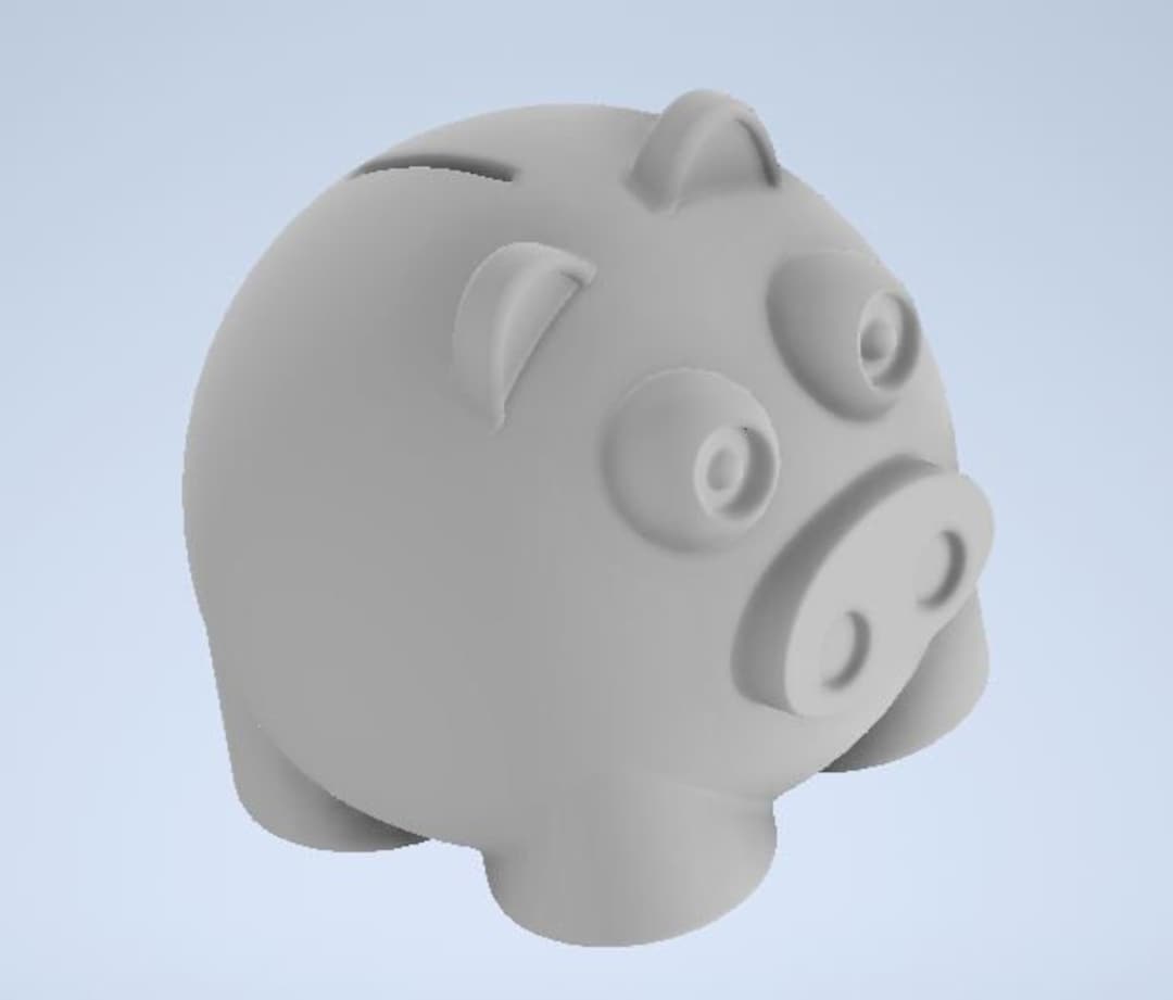 Piggy Bank 3D Print - Etsy