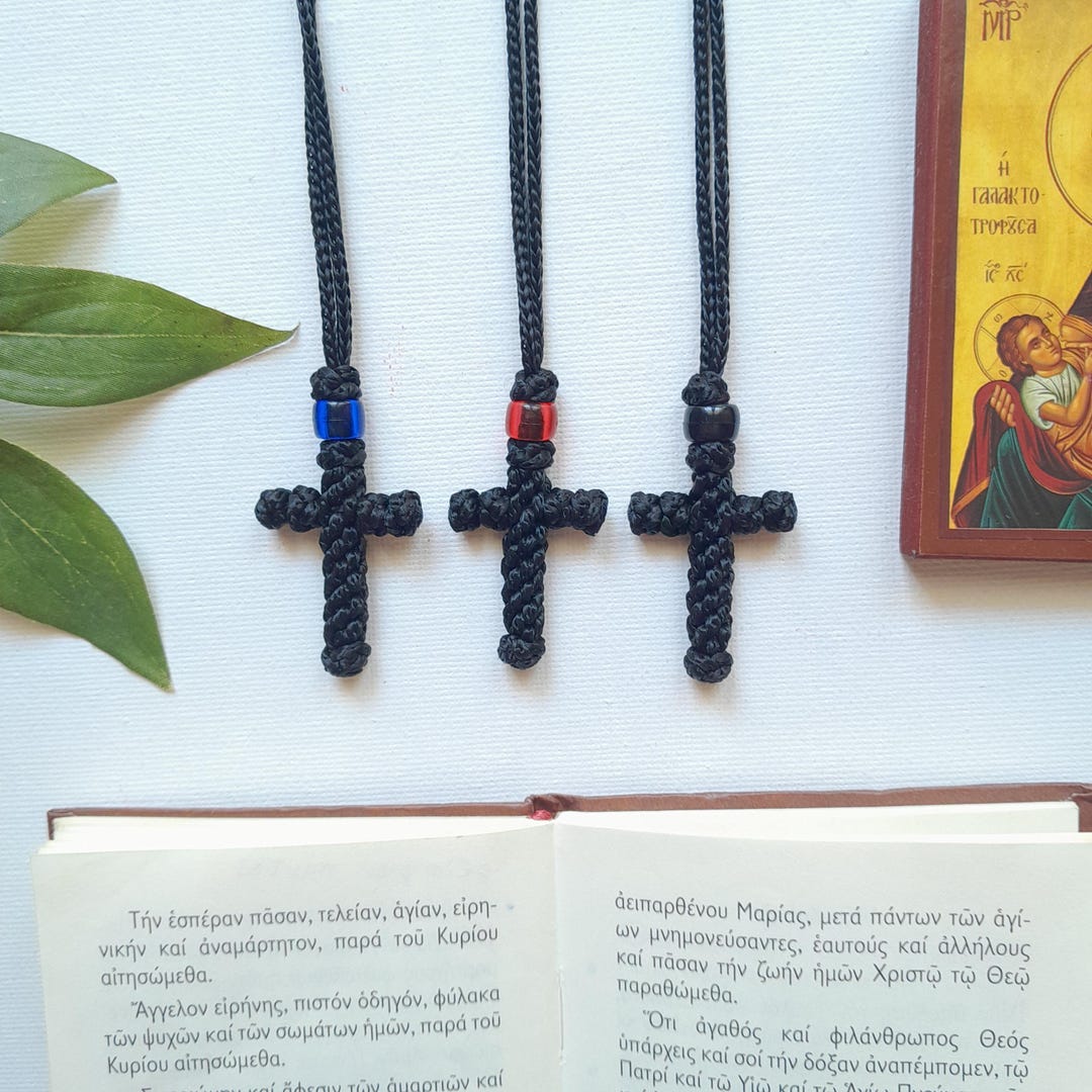 Traditional Handmade Cross, Made of Polyester Black, Orthodox, Catholic ...