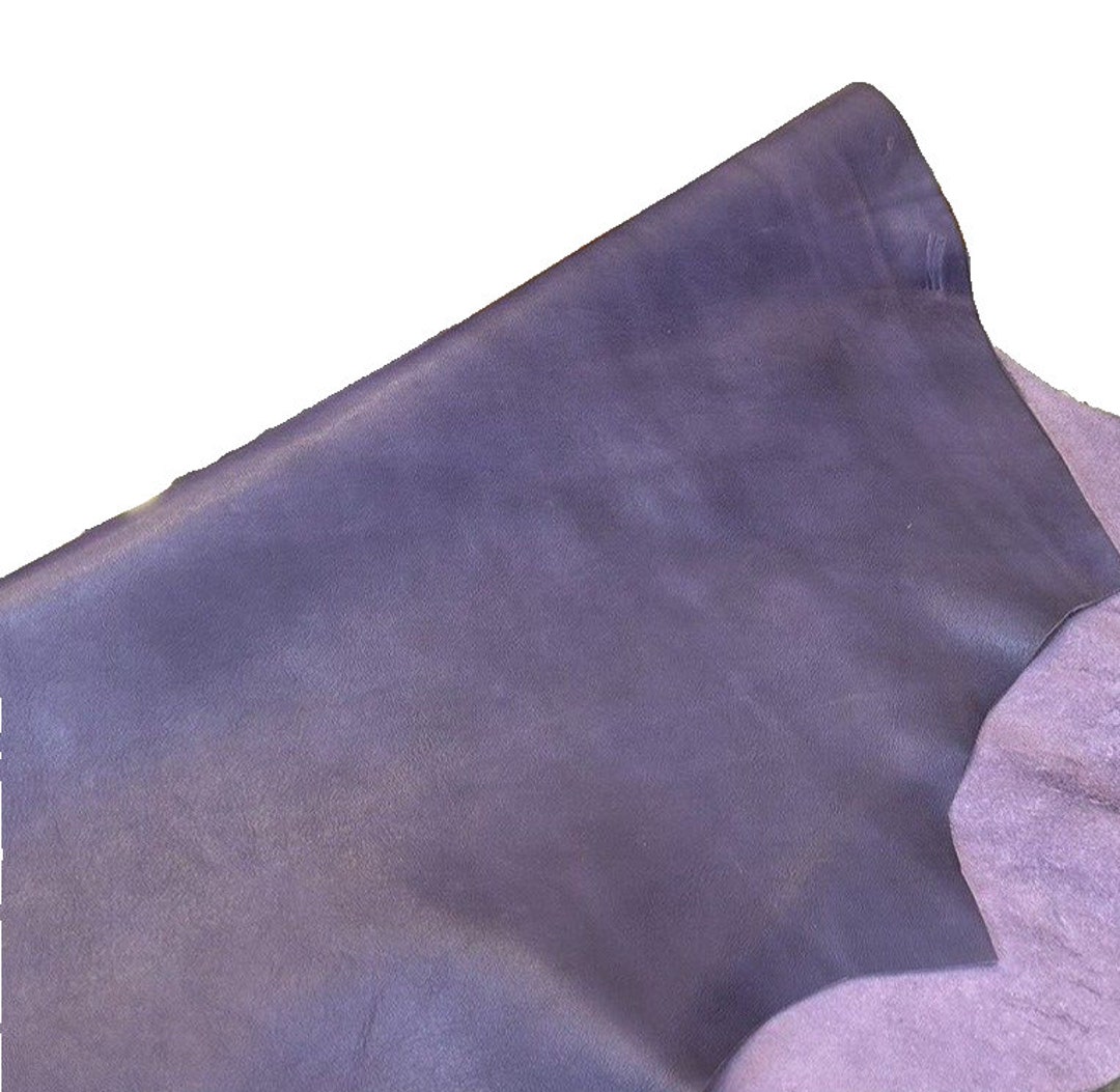 4 Sq. Ft. Violet Purple Sheep Skin Leather Hide Workshop Crafting 2oz ...