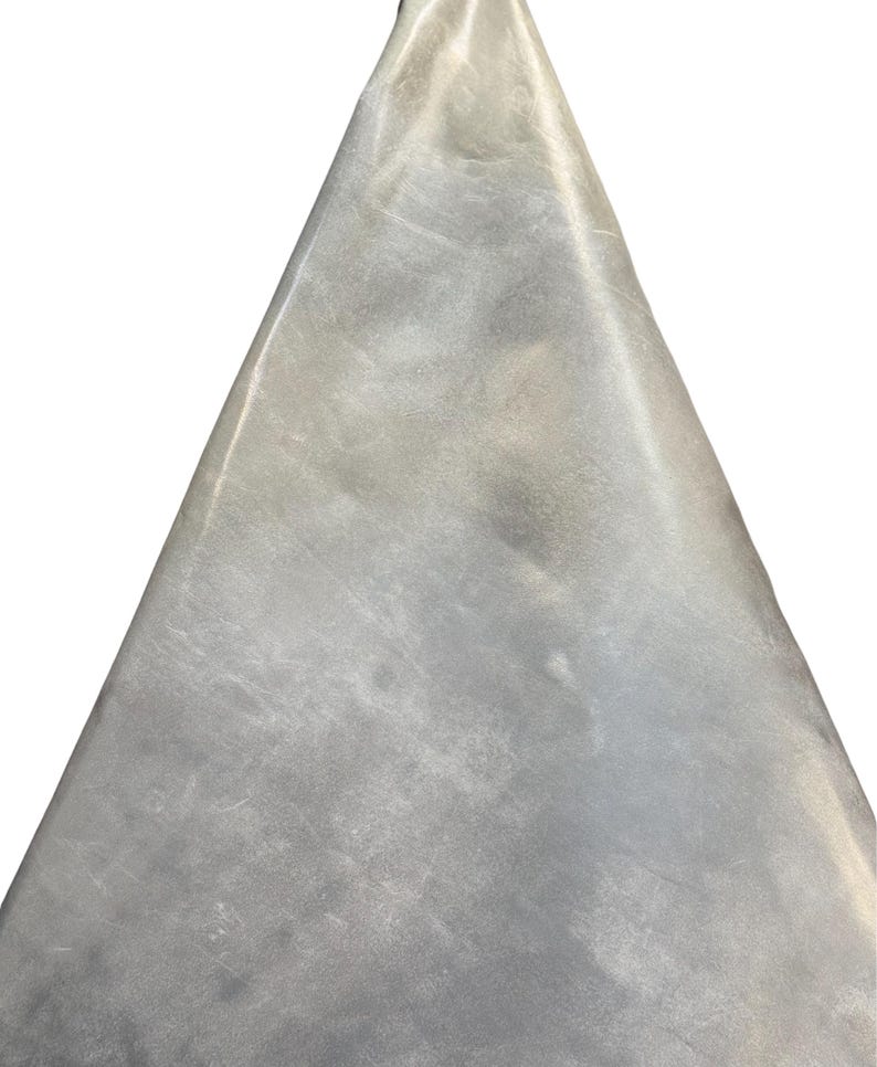 Silver Tarnished Metallic Leather Sides – Iridescent Foil Smooth ...