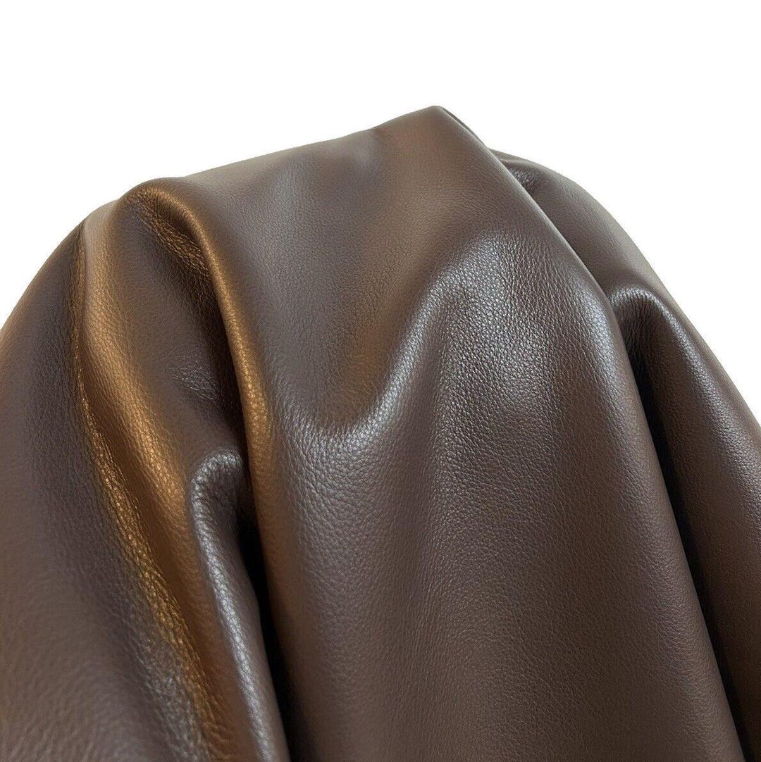 Dark Brown Tumbled Leather Hide – Soft 2.5oz Aniline Cowhide for Bags ...