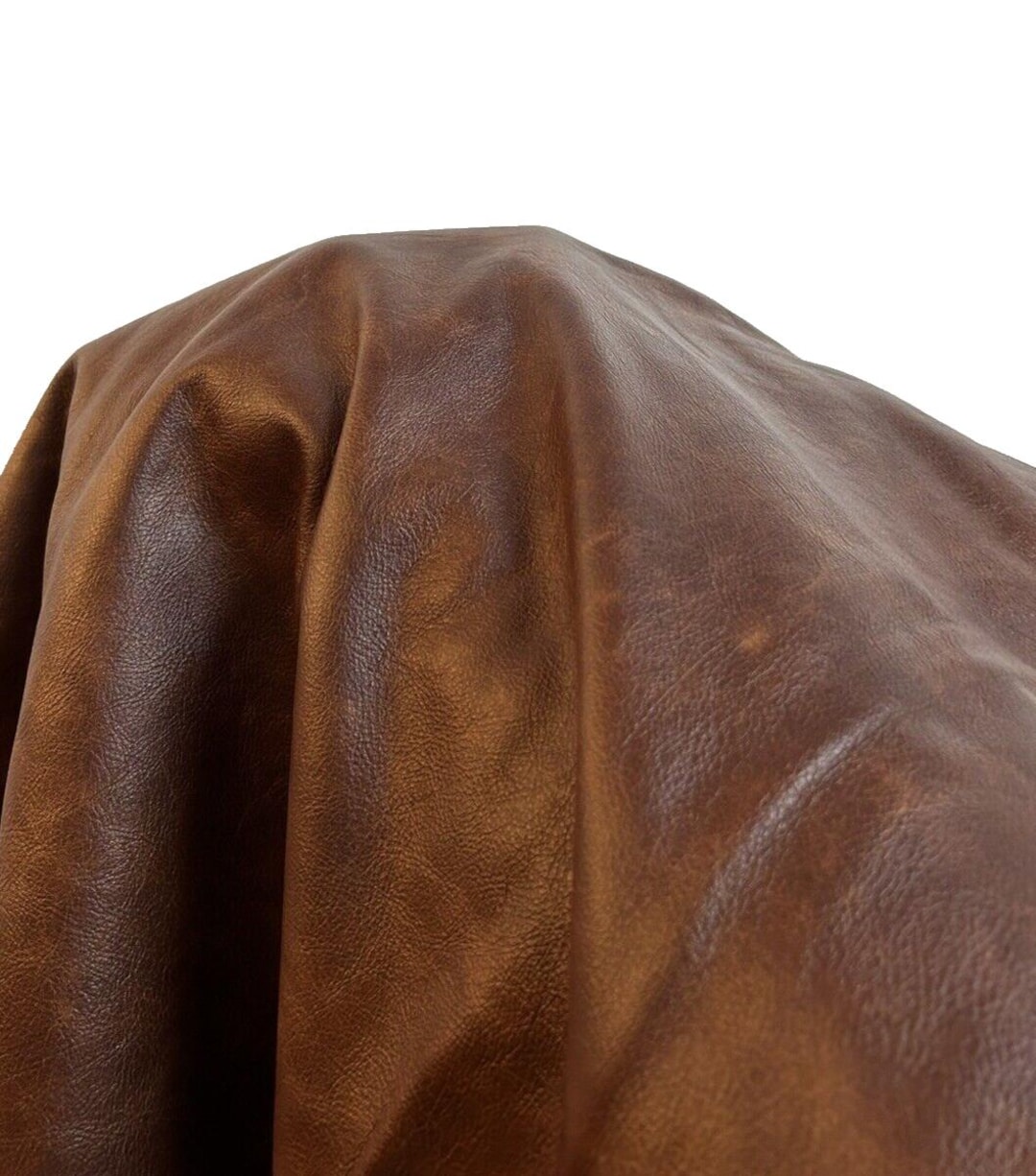 Cognac Brown Leather Natural Italian Cow Hides for Upholstery, Workshop ...