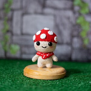 Cute Mushroom Crochet Pattern – Amigurumi PDF Tutorial – DIY Keychain ...