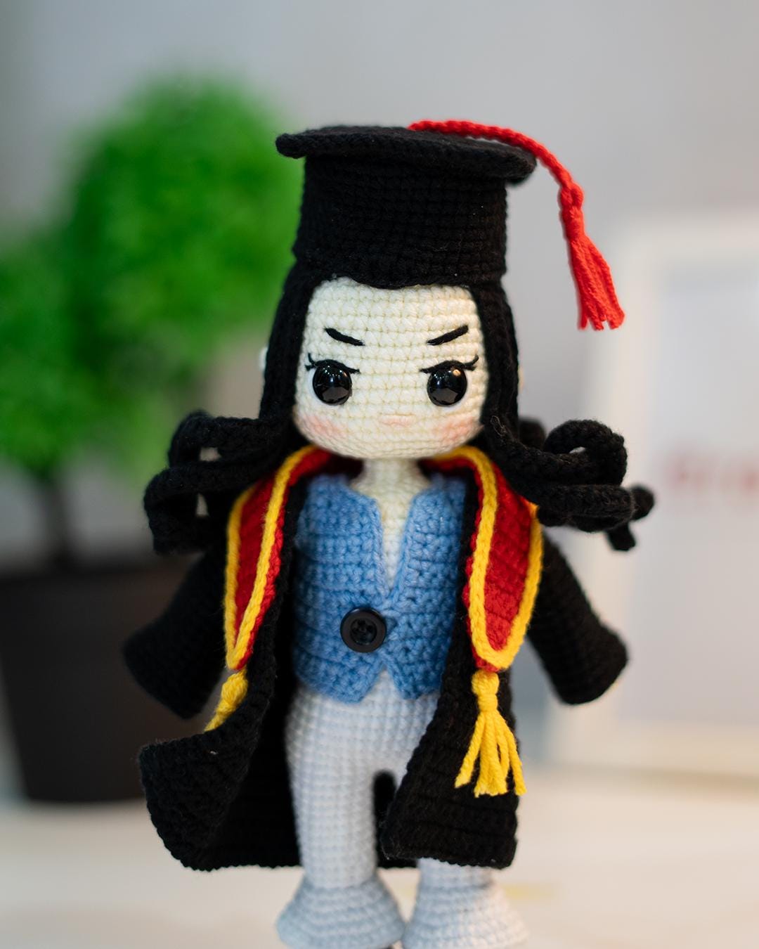 Crochet Graduation Doll Pattern: Amigurumi Graduate Plushie (digital ...