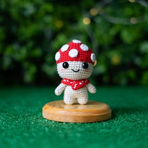 Cute Mushroom Crochet Pattern – Amigurumi PDF Tutorial – DIY Keychain ...