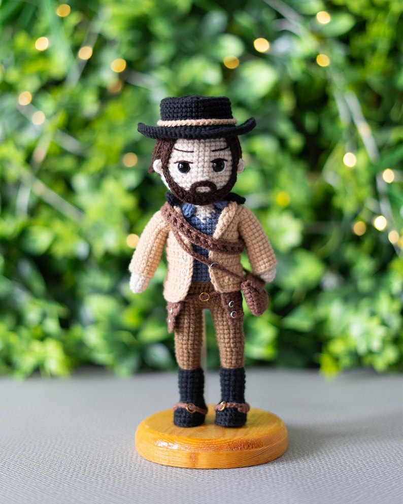 Arthur the Cowboy Crochet Pattern – Amigurumi Outlaw Doll PDF Tutorial ...