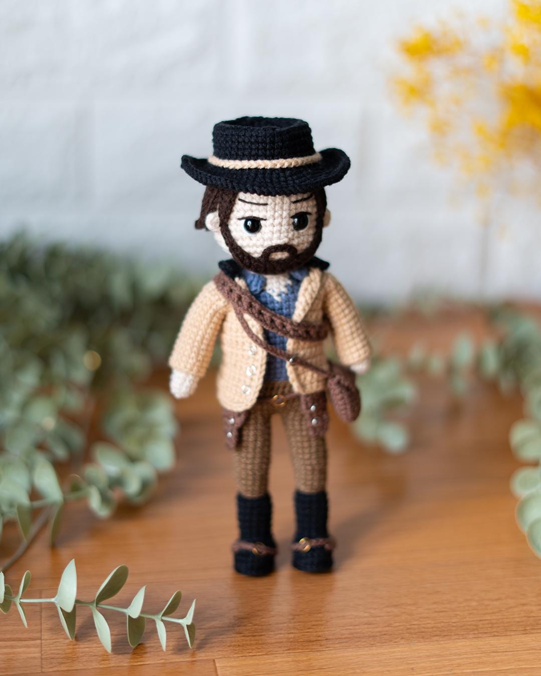 Arthur the Cowboy Crochet Pattern – Amigurumi Outlaw Doll PDF Tutorial ...