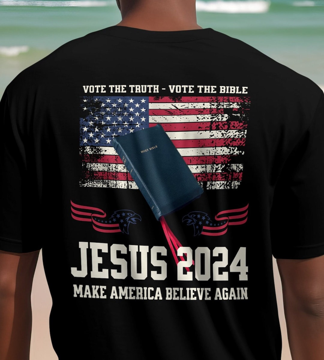 Vote the Bible T-shirt: Christian Political Graphic Tee - Etsy